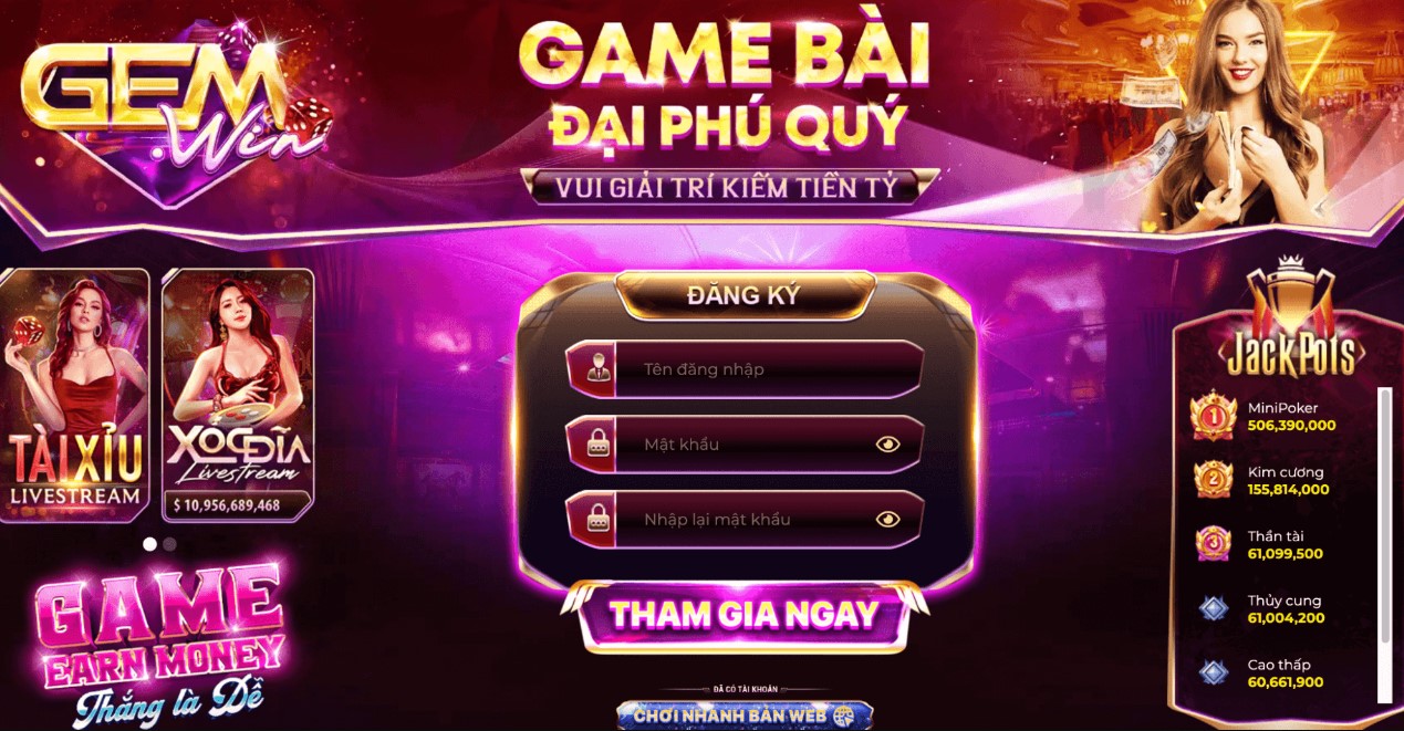 Gemwin - Thiên đường đổi thưởng đang hot trên thị trường - Update 01/2025 | Game Bài Đổi Thưởng